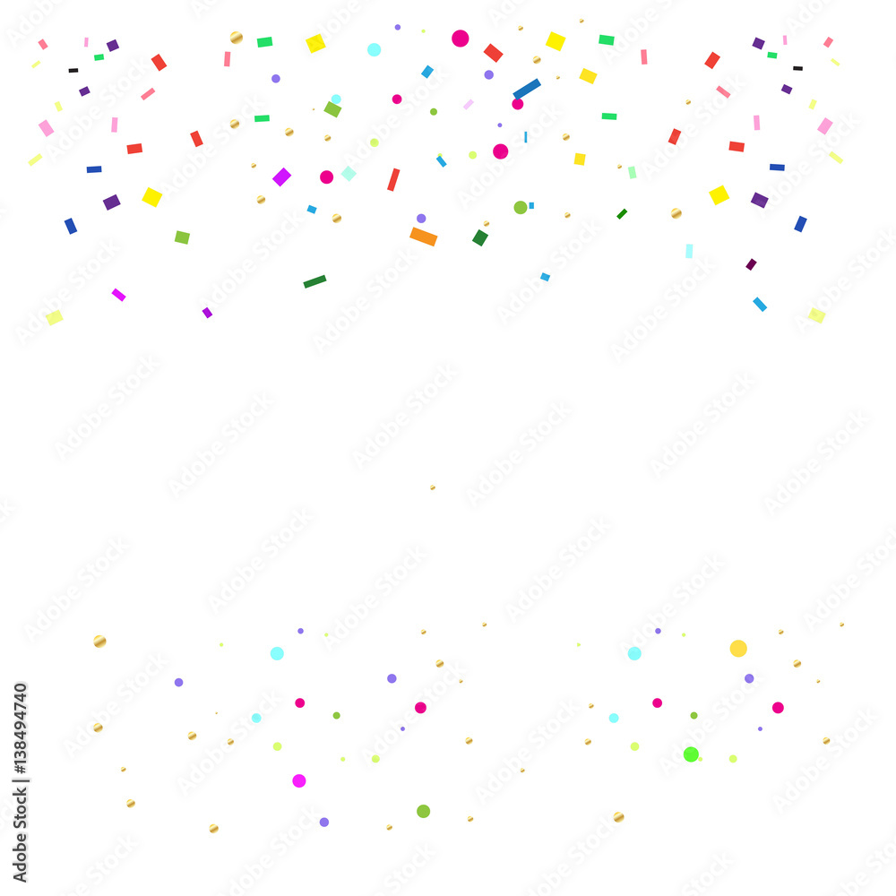 Confetti banner for Carnival, Festival, Masquerade poster, invitation ...