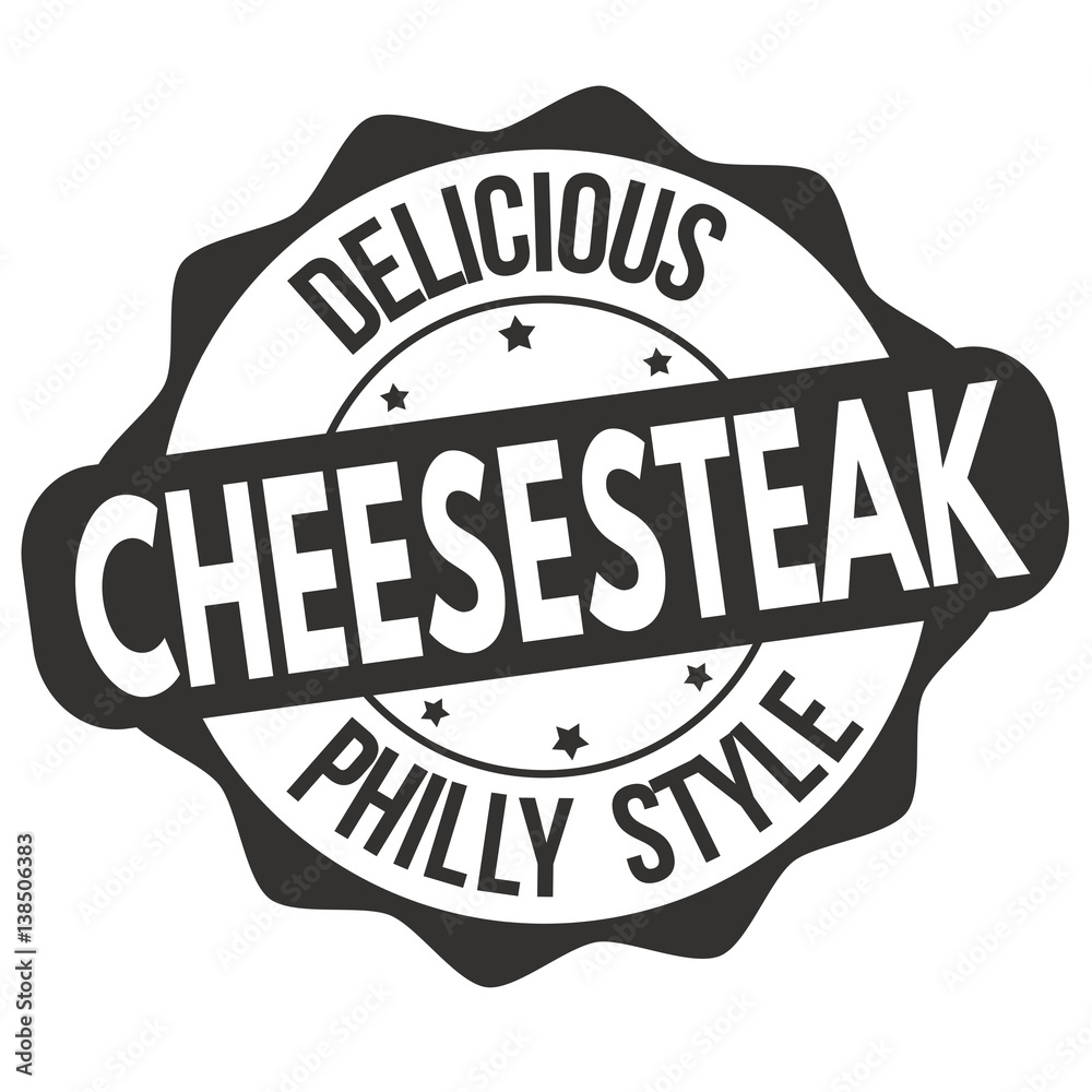 Cheesesteak sign or stamp Stock Vector | Adobe Stock