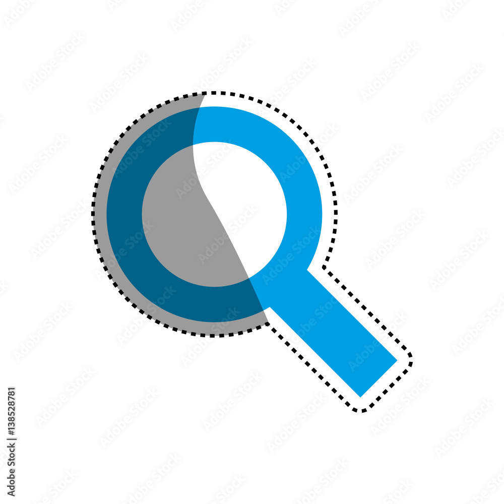 Magnifying glass lupe icon vector illustration graphic design Stock ...