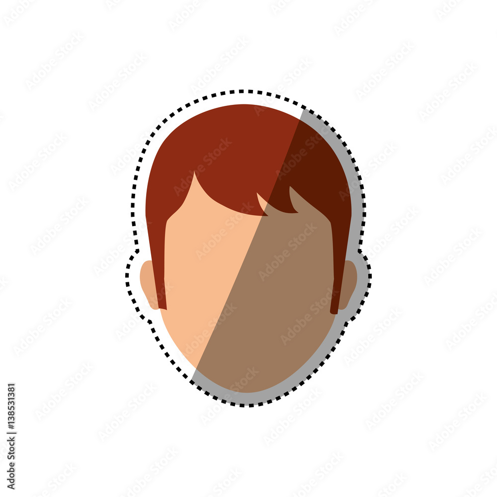 Man faceless head icon vector illustration graphic design Stock ...