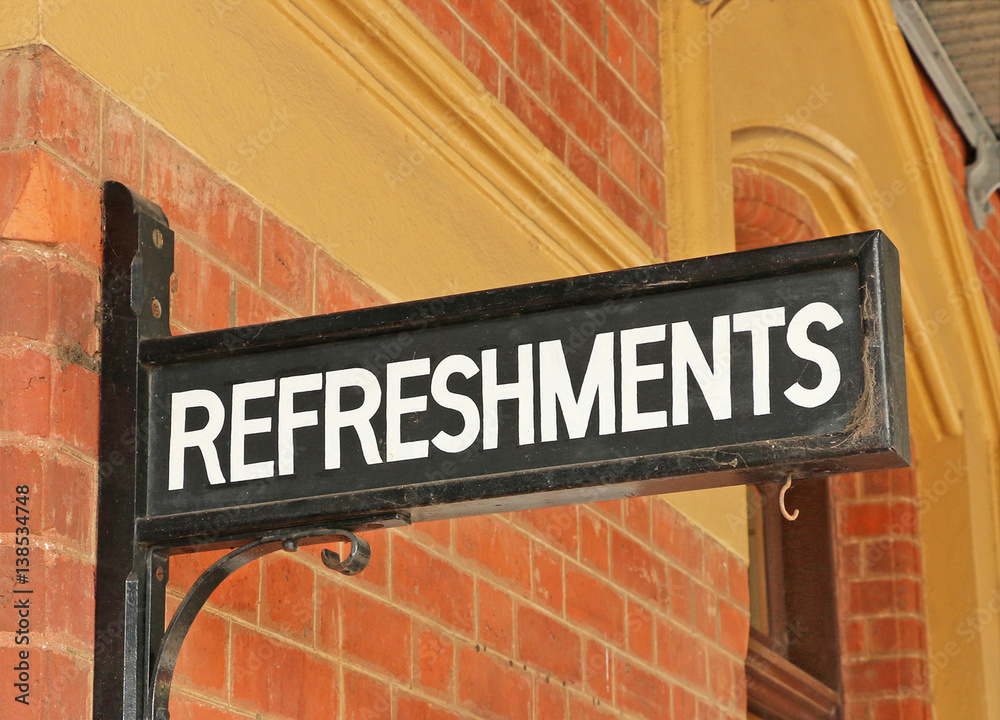 Refreshments Sign