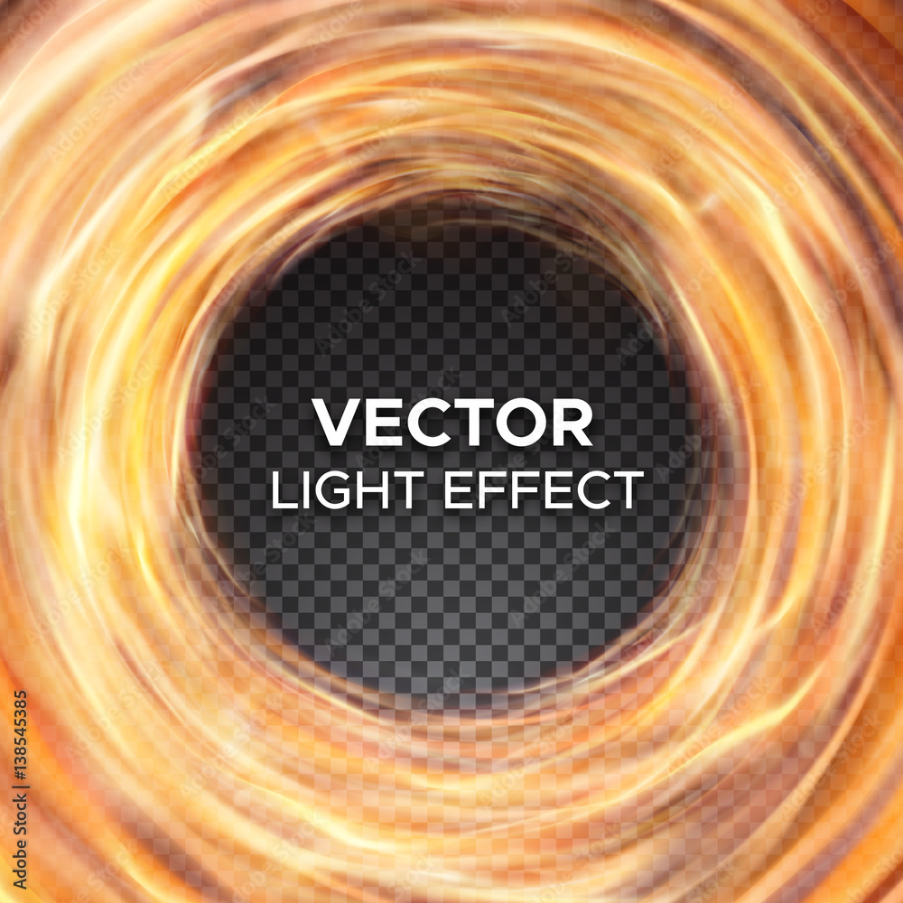 Burning fire flames on transparent background. Vector special light ...