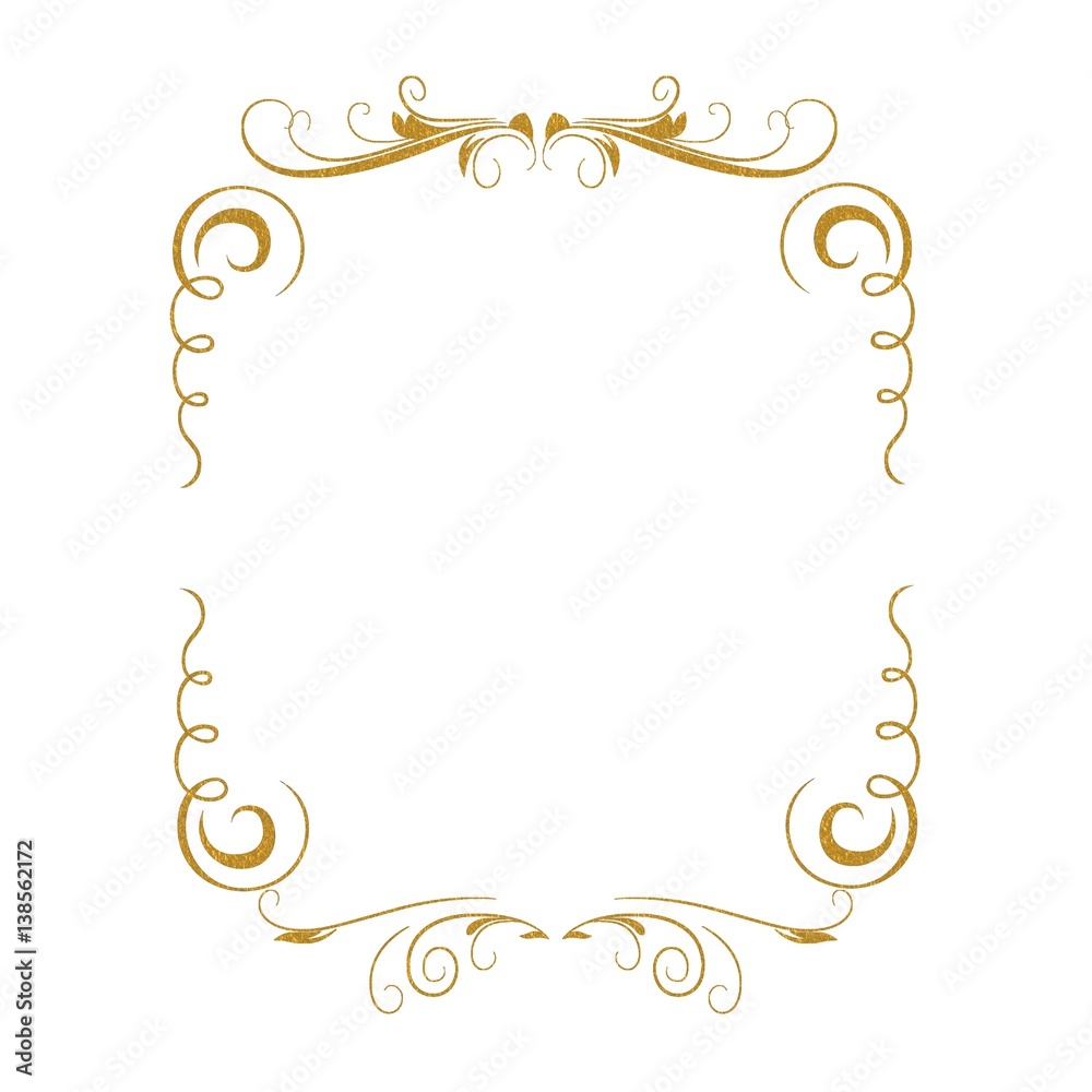 GOLD BORDERS Stock Illustration | Adobe Stock