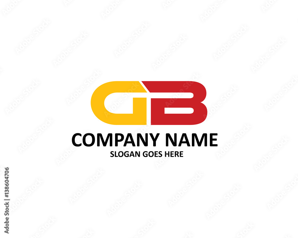 GB Letter Logo Stock Vector | Adobe Stock