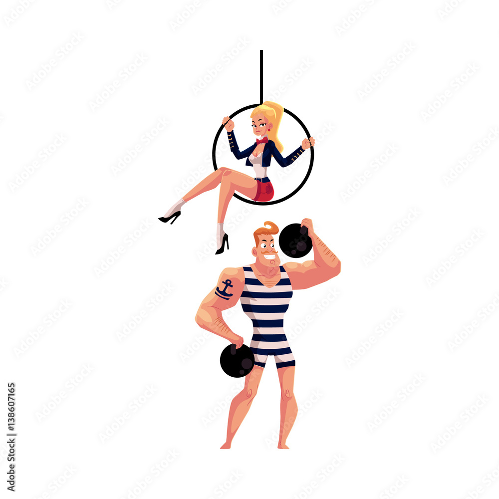 Circus Acrobat Cartoon