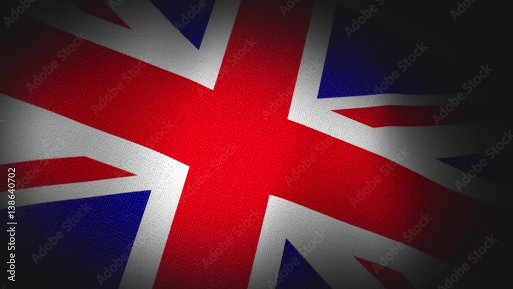 United Kingdom, England, uk, Flag Canvas Texture - 4K 3D Animation ...