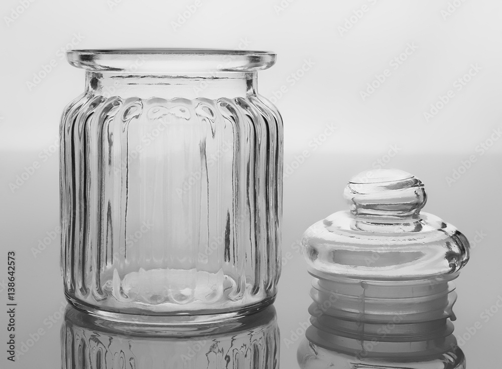 Empty glass jar Stock Photo | Adobe Stock