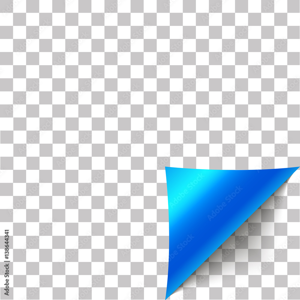 Paper corner peel. Page curled fold with shadow. Vector illustration ...