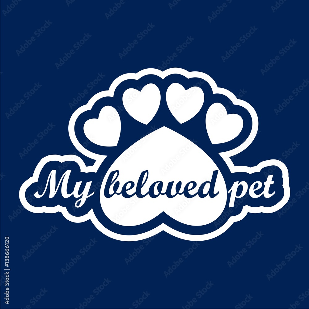 My beloved pet, Vector logo design template for pet shops ...