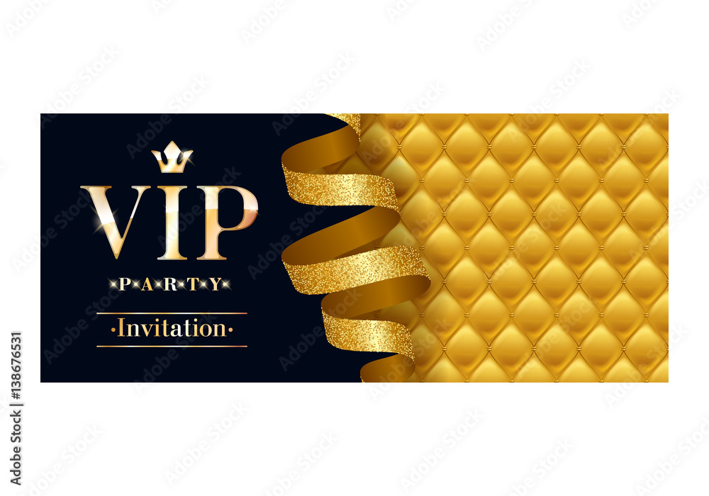 VIP invitation card premium design template. Stock Vector | Adobe Stock