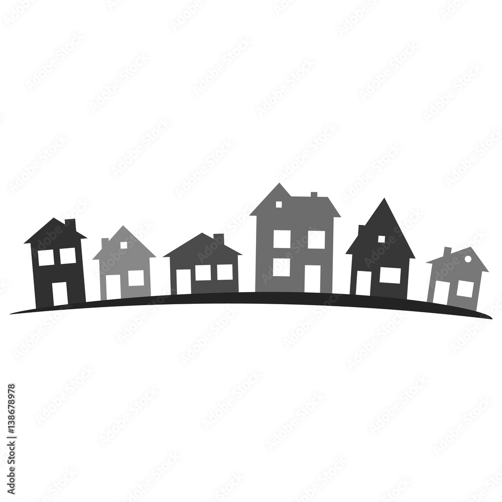 Houses Stock Vector | Adobe Stock
