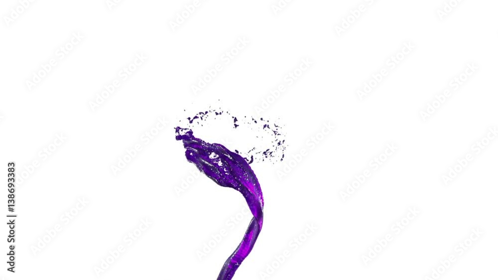 Vidéo Stock whirlwind of liquid like juice on white background ...