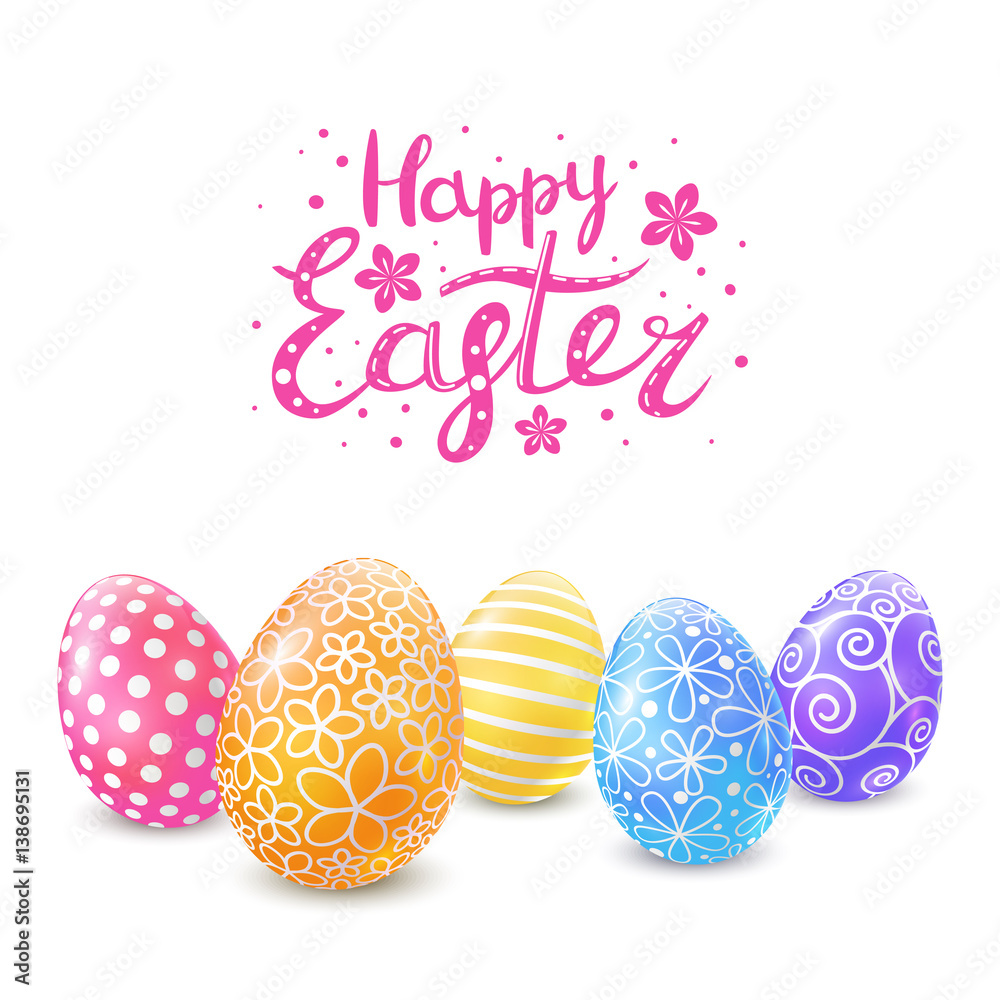 Color Easter eggs for Your design Stock Vector | Adobe Stock