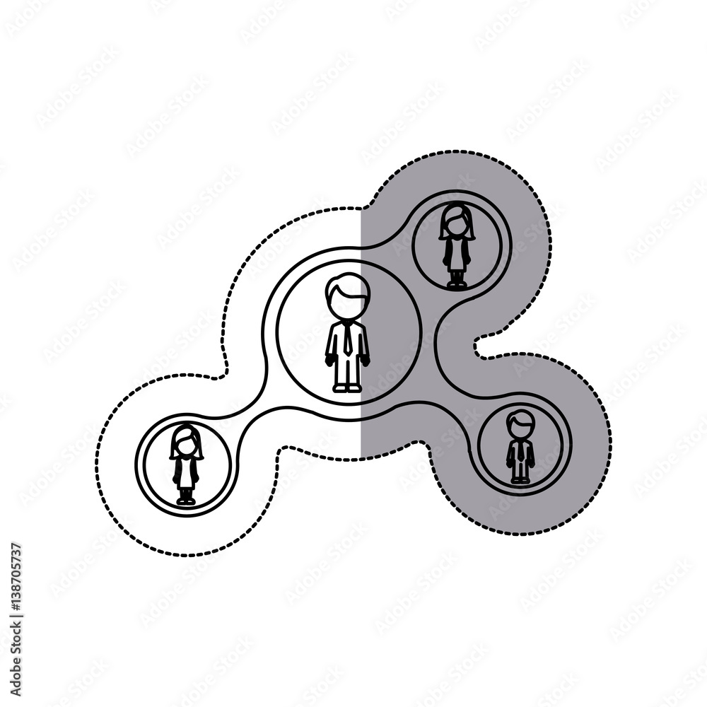 Vecteur Stock Figure Family Connection Icon Vector Illustraction vecteur-stock-figure-family-connection-icon-vector-illustraction