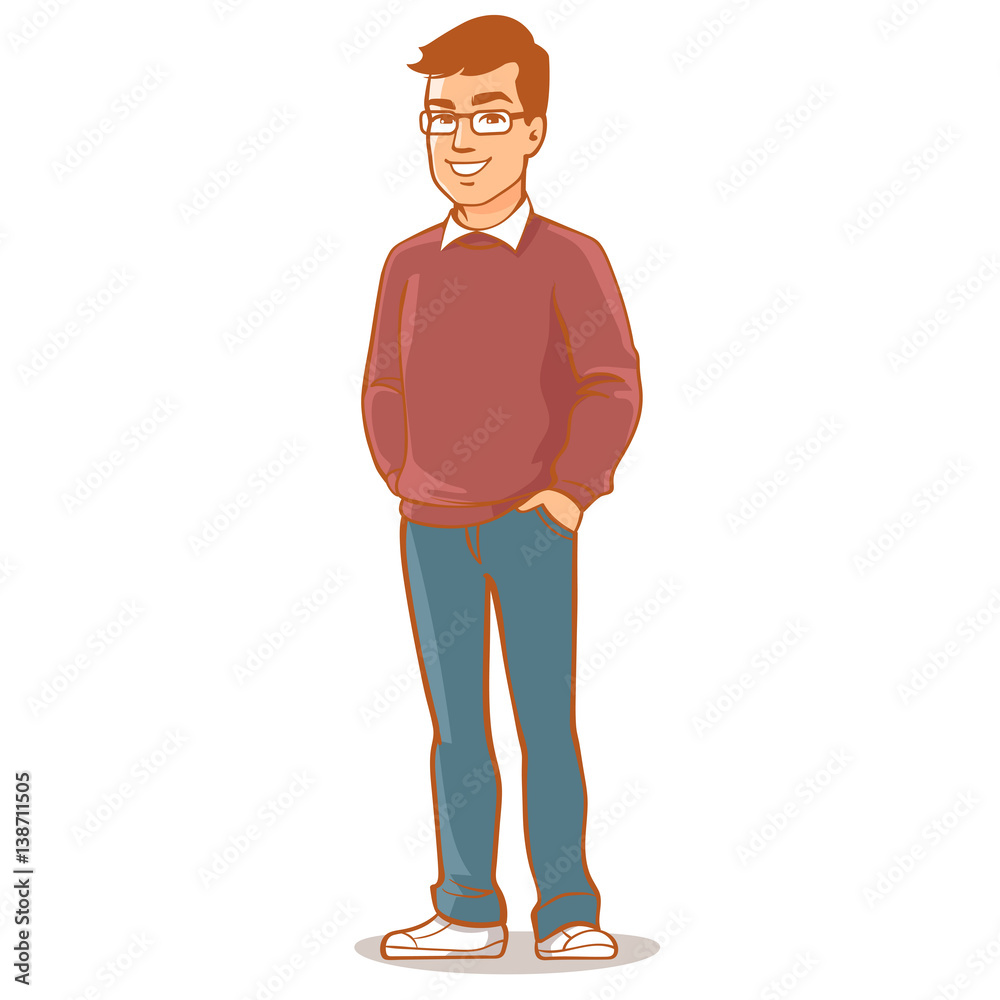 Portrait of father Stock Vector | Adobe Stock