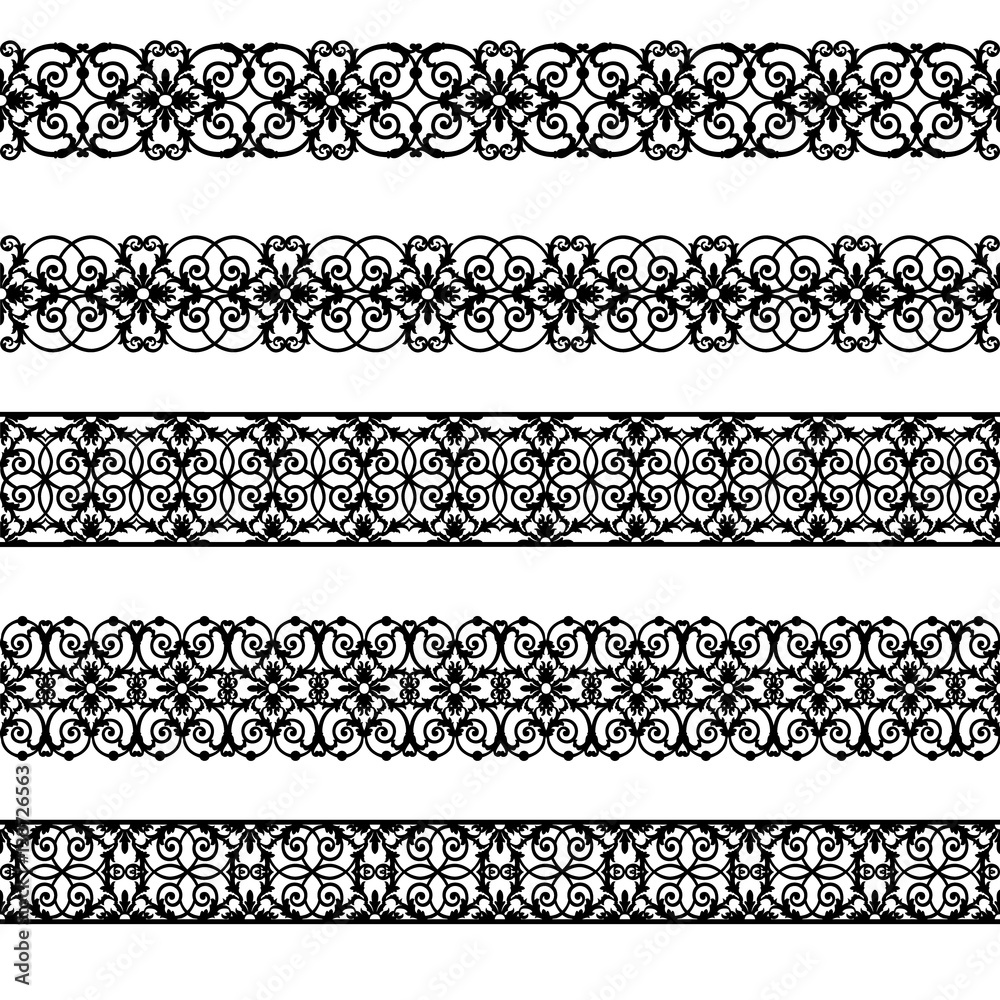 Set of borders Stock Vector | Adobe Stock