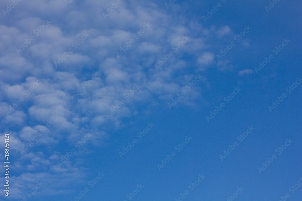 Pure blue sky with clouds. wall mural wallpaper | Muraledesign.com
