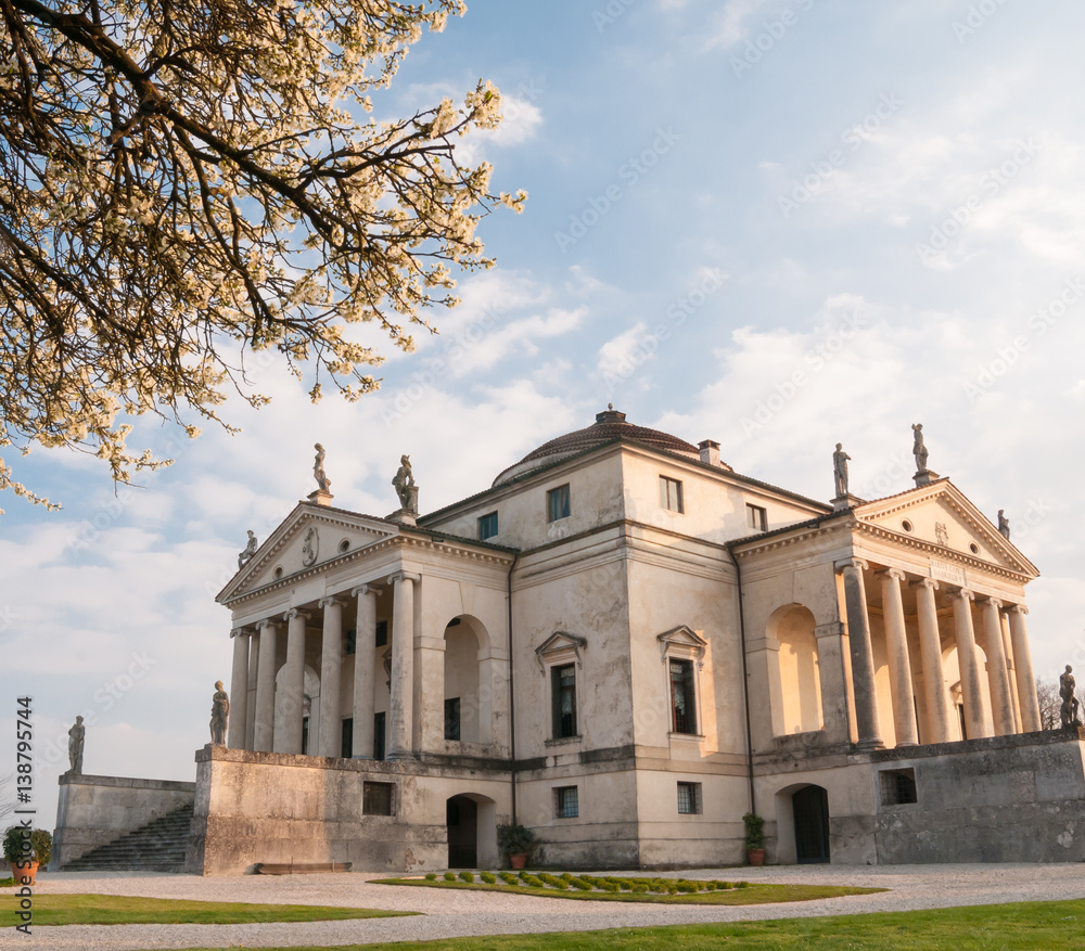 Perspective of the famous Villa La Rotonda by the architect of the ...