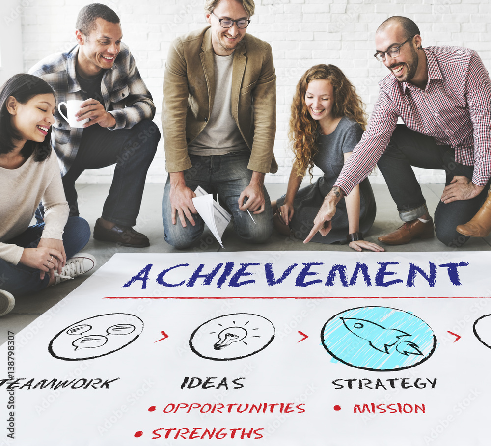 Achievement Business Plan Growth Strategy Concept Stock Photo | Adobe Stock
