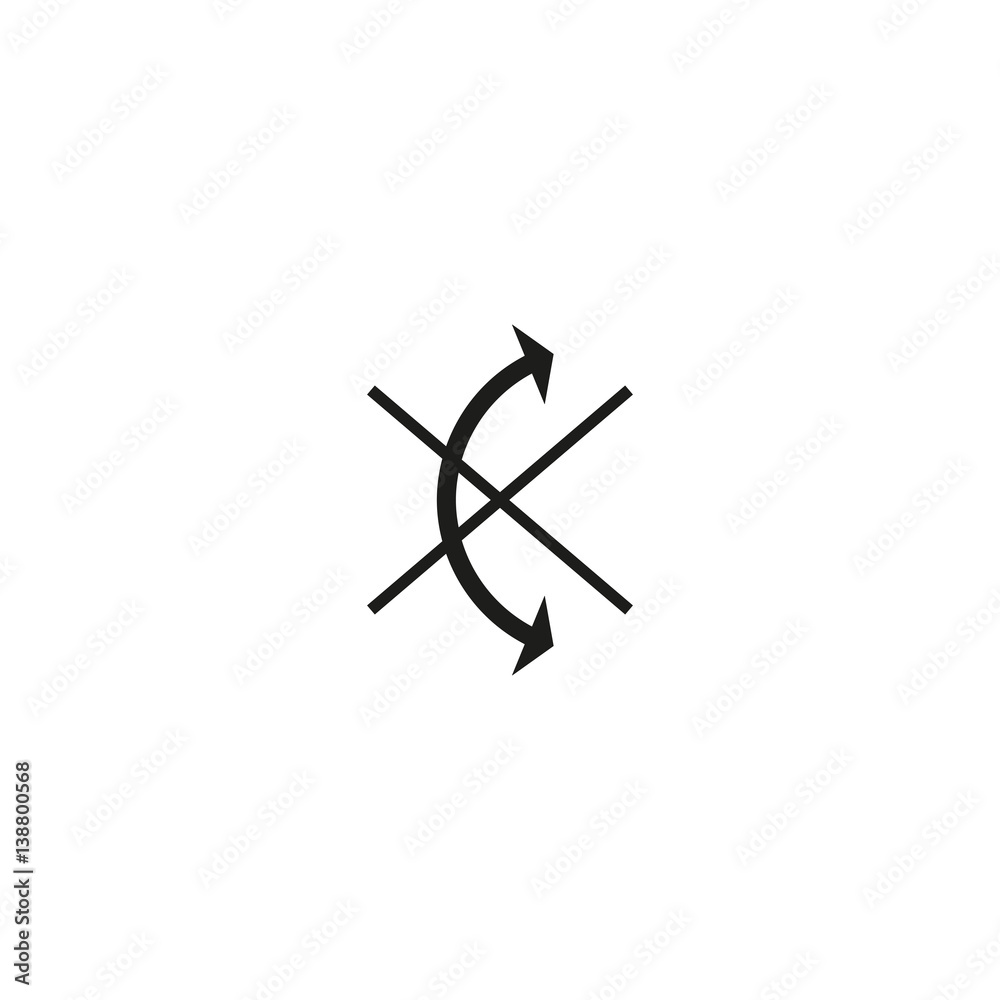 Do not roll symbol isolated on white background vector illustration ...