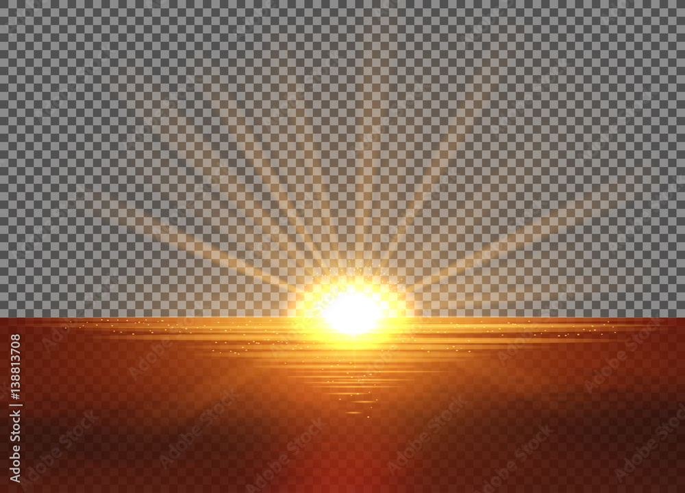 Sun Setting Rays
