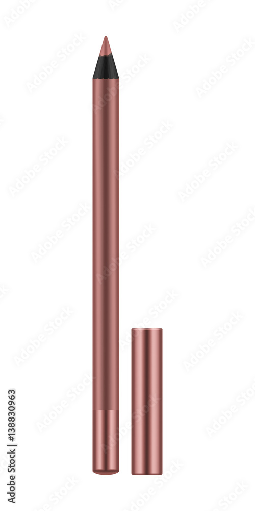 Vector illustration with decorative cosmetic isolated on white ...