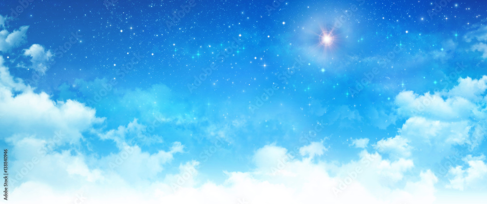 Bright star in the sky Stock Photo | Adobe Stock