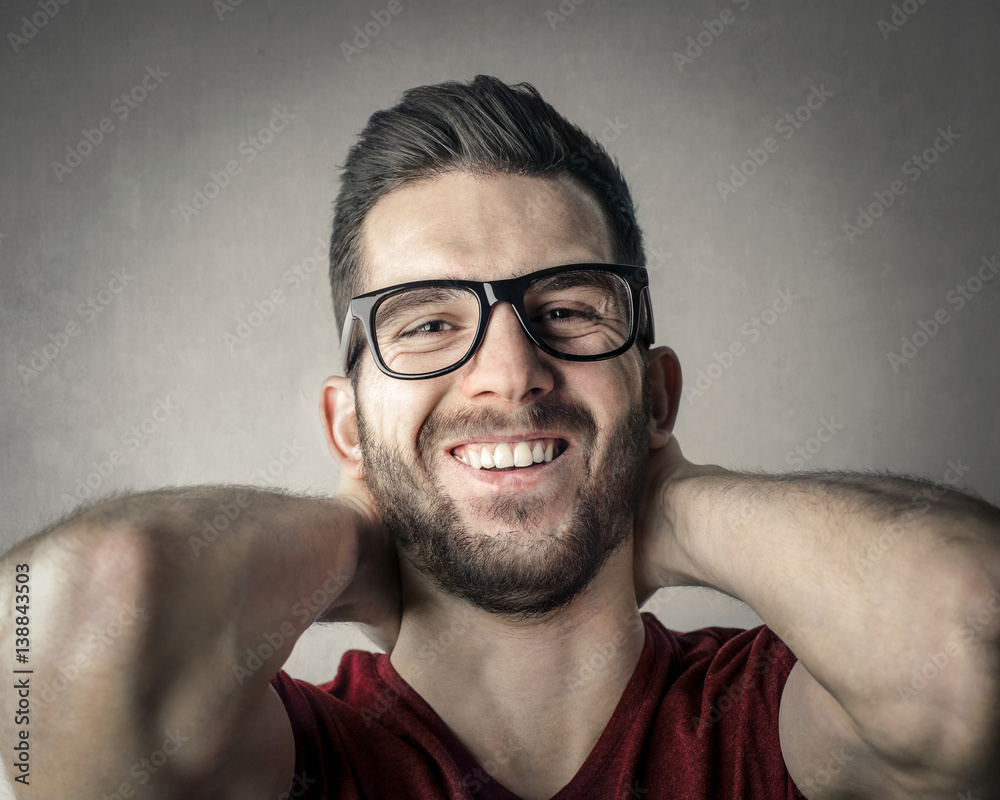 Smiling guy Stock-Foto | Adobe Stock