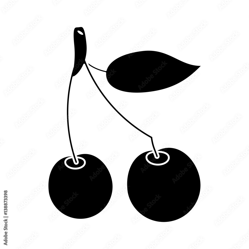 cherry berry nutrition icon pictogram vector illustration eps 10 Stock ...