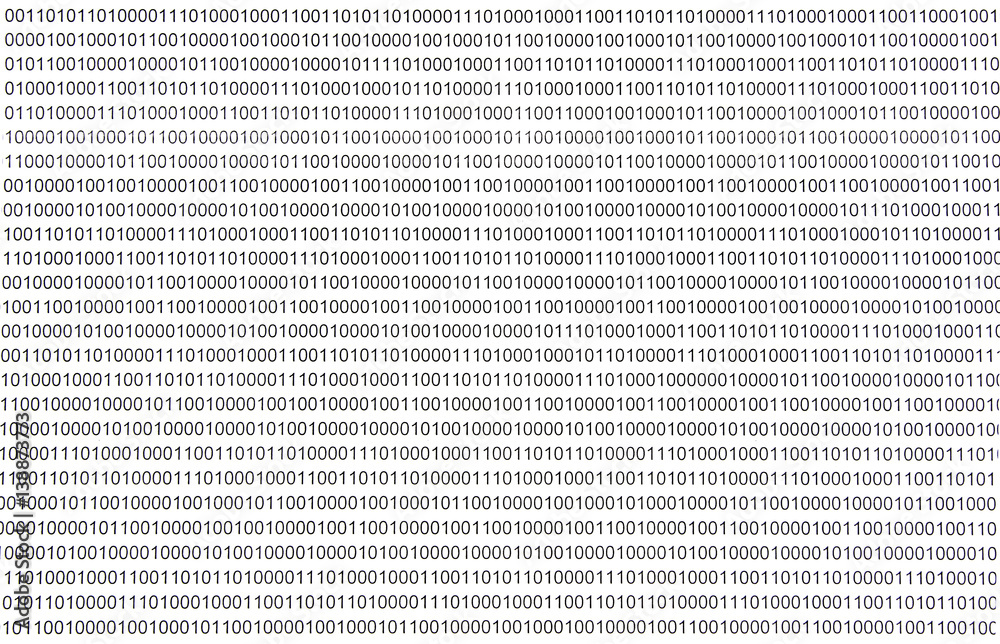 symbols of the binary code. black and white texture background Stock ...