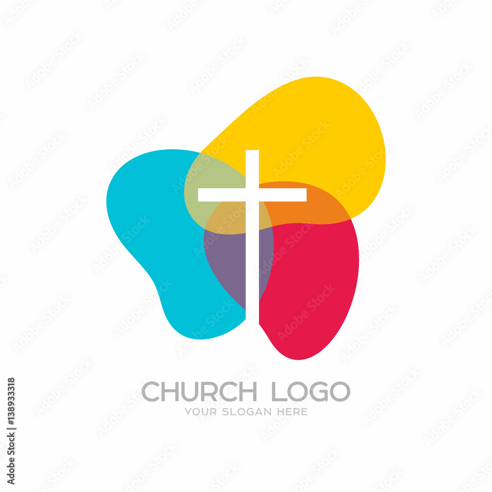 Church logo. Christian symbols. The Cross of Jesus Christ. Stock Vector ...