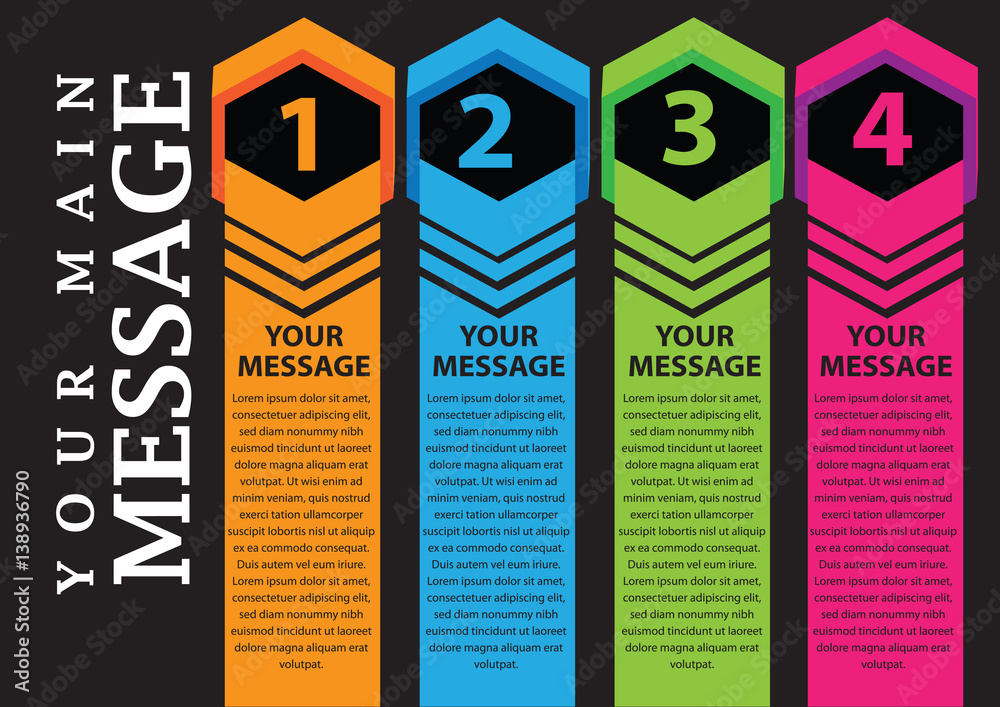 Page Layout Design Background Template for Numbered List Infographic ...