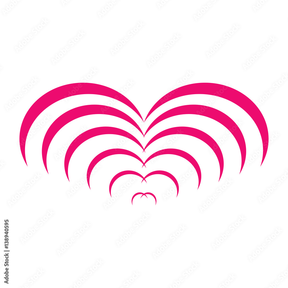 logo heart Stock Illustration | Adobe Stock
