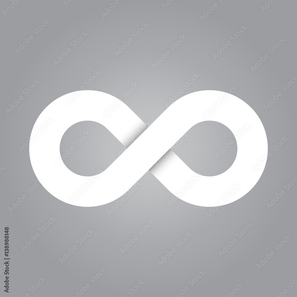 Infinity symbol icon. Representing the concept of infinite, limitless ...