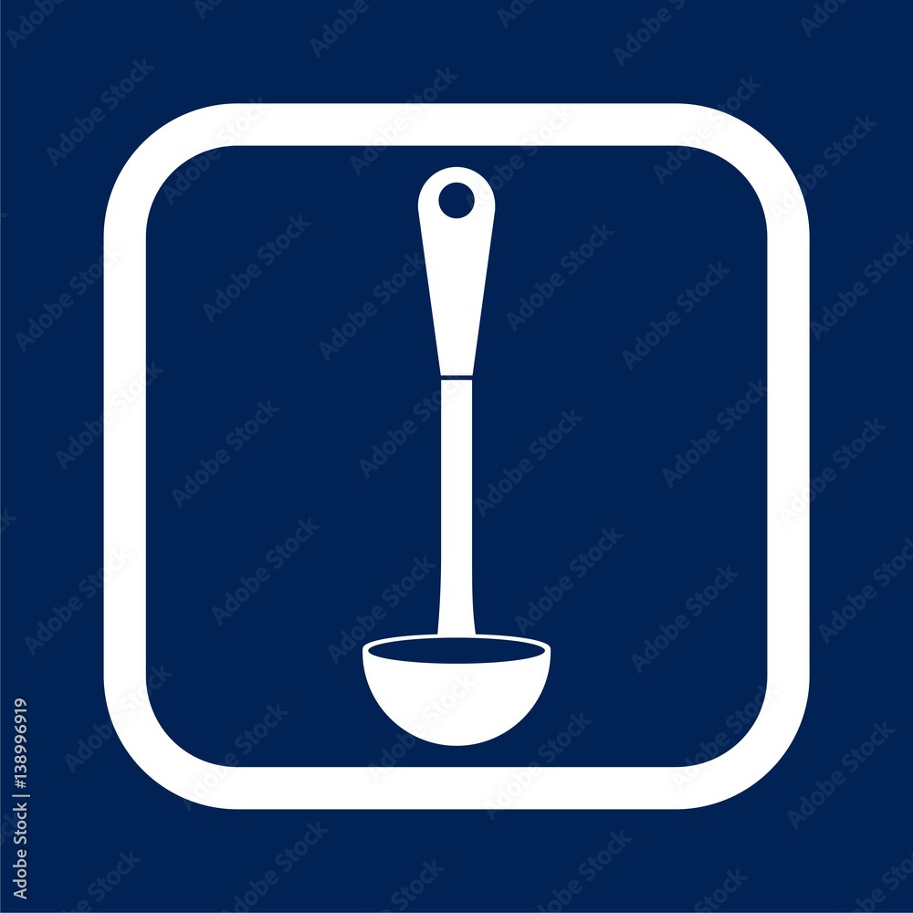 Ladle Icon Flat Graphic Design - Illustration Stock Vector | Adobe Stock