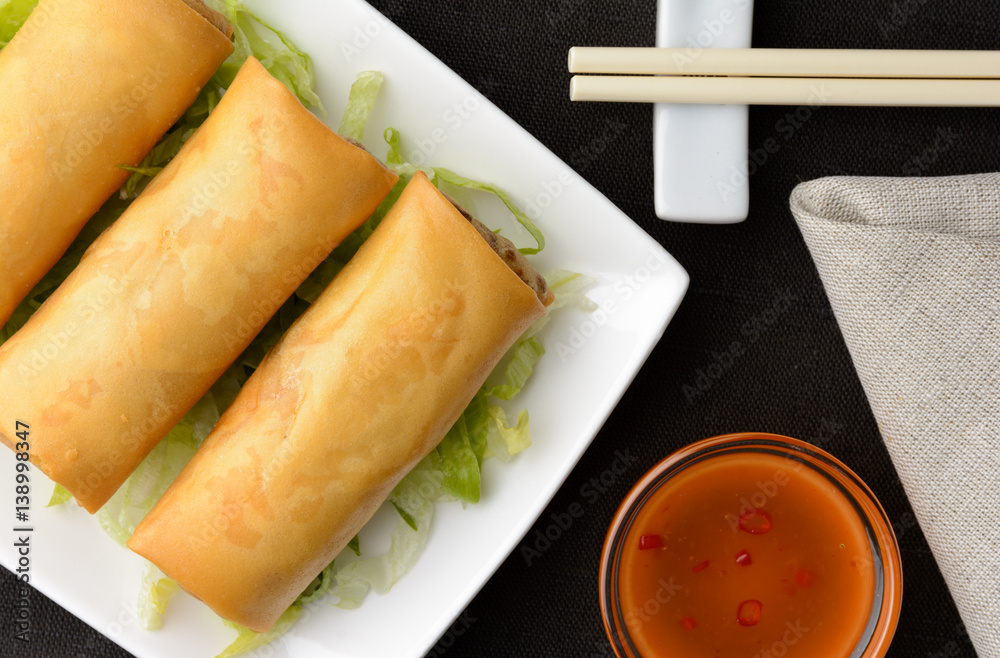 Indonesian Spring Rolls Stock Photo | Adobe Stock