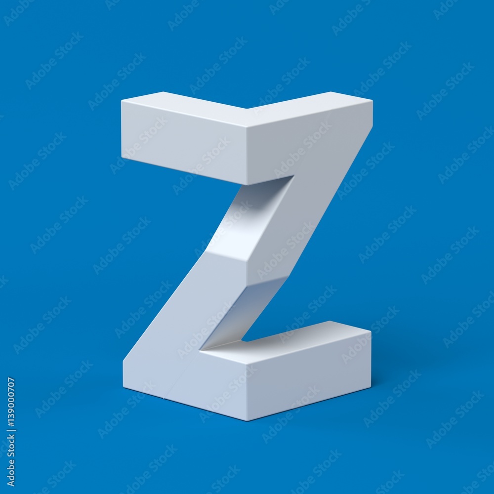 Isometric font letter Z Stock Illustration | Adobe Stock