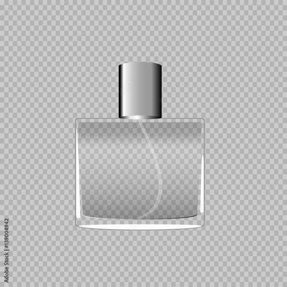 eps10 vector perfume realistic glass bottle with vaporizer spray mock ...