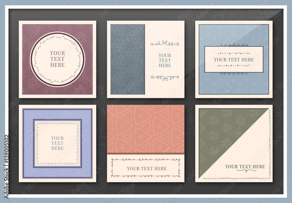 9 Elegant Square Flyer Layouts for Social Media Stock Template | Adobe ...