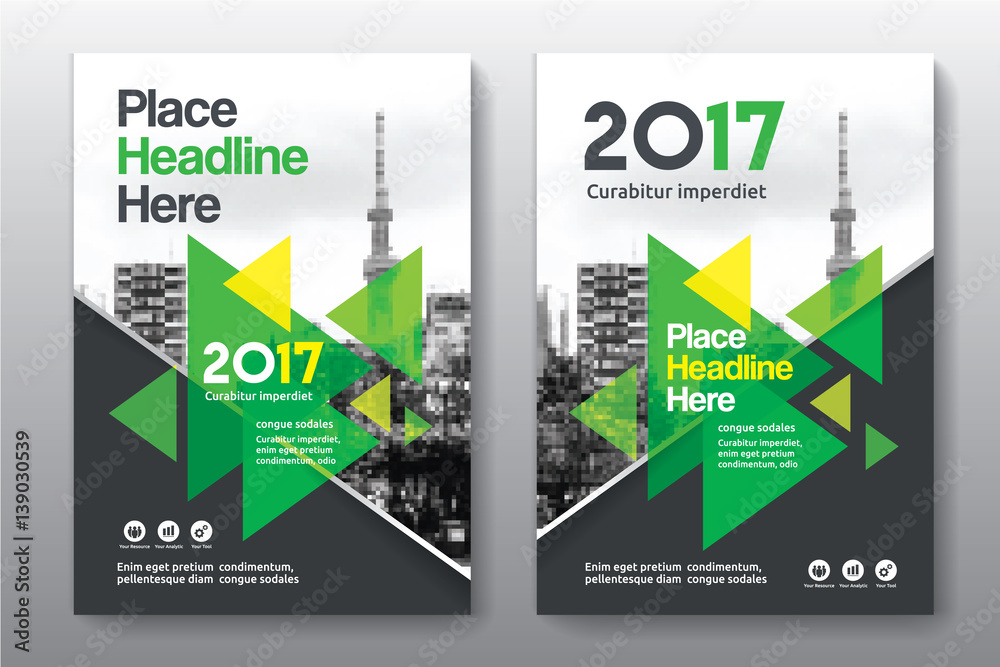 Green Color Scheme with City Background Business Book Cover Design ...