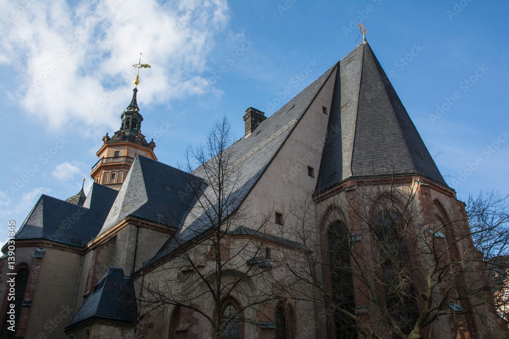 Leipzig Nikolaikirche Exterior Architecture Brick European Church ...