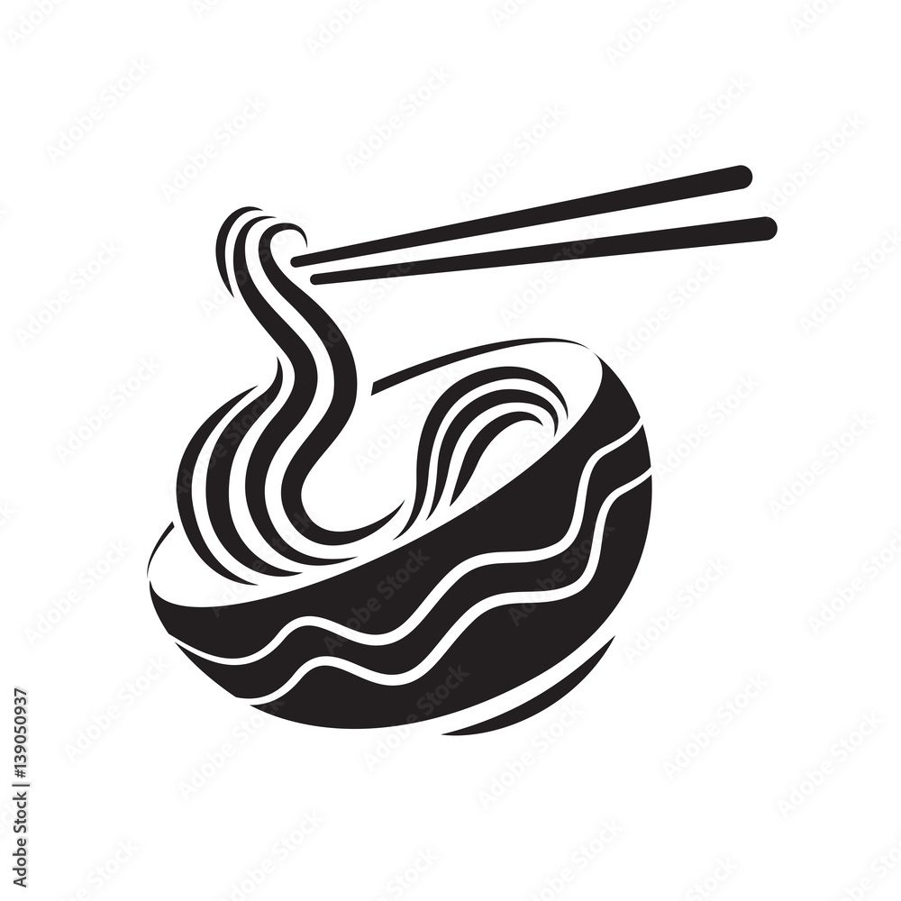 icon noodle, vector Stock Vector | Adobe Stock