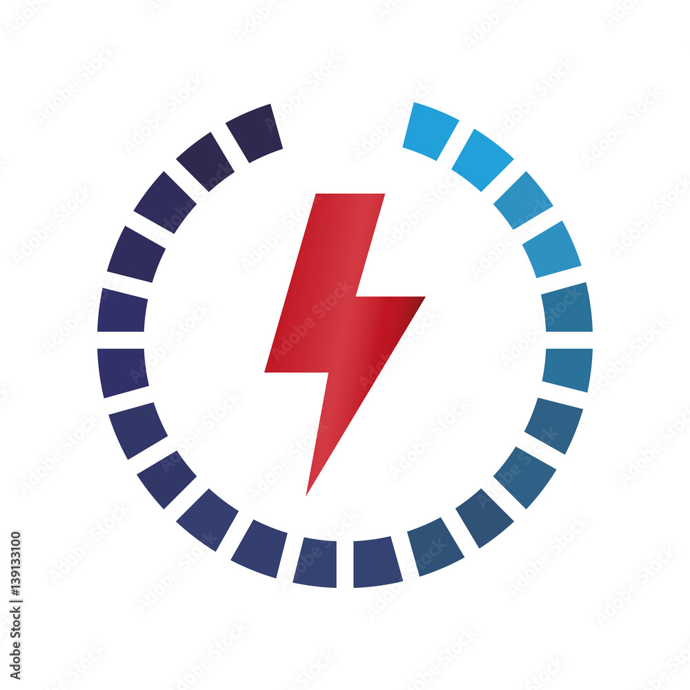 Ray electricity symbol icon vector illustration graphic design Stock ...