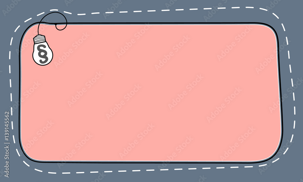 Hand written text box for fill your text and paragraph Stock Vector ...