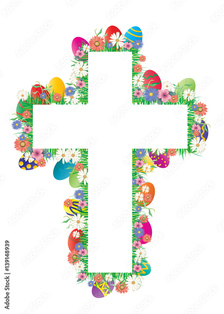 Easter Egg Cross