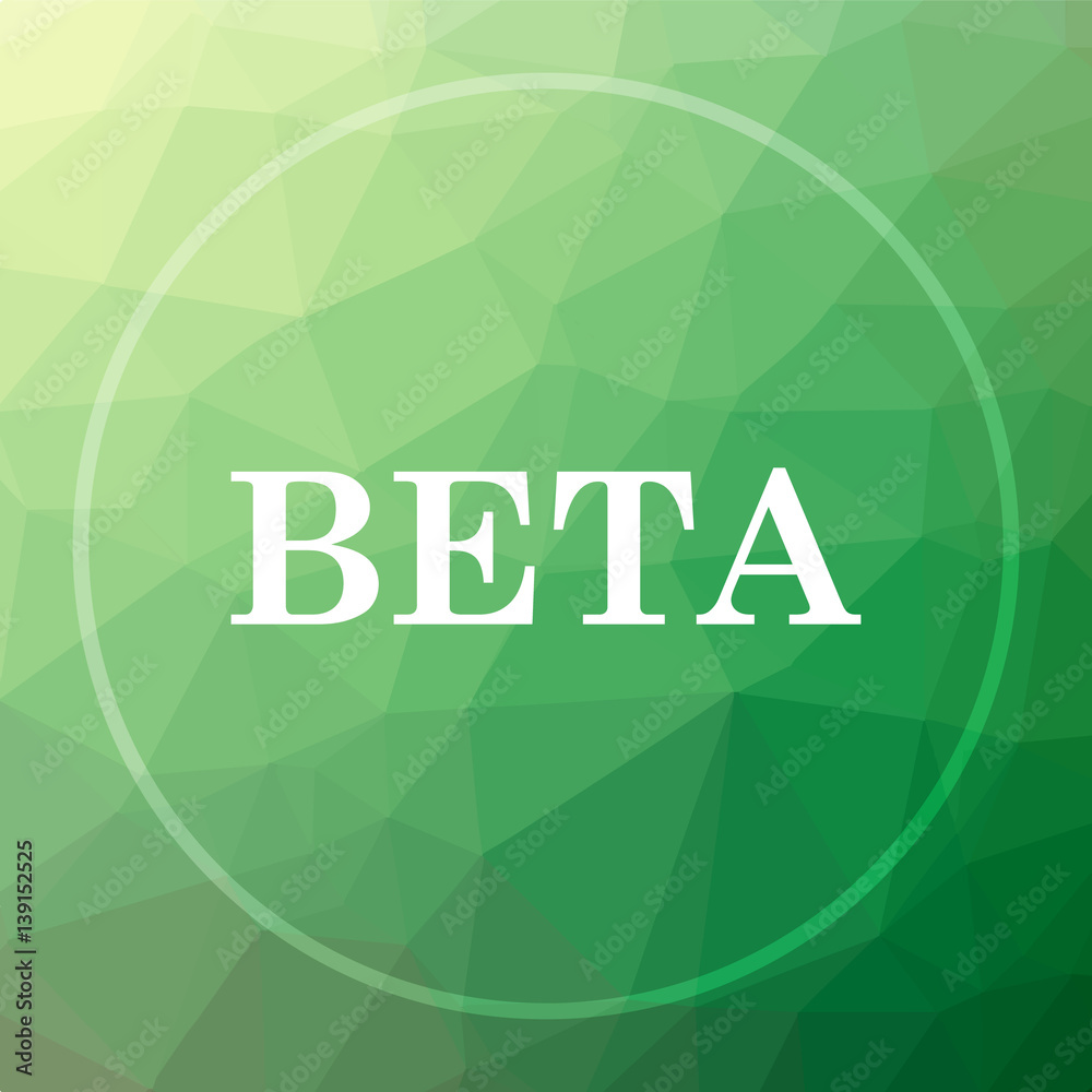 Beta icon Stock Illustration | Adobe Stock