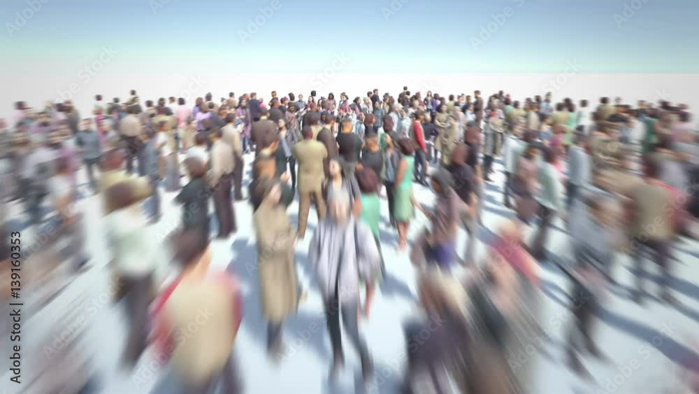 Vidéo Stock Social Network. Thousands of people formed groups and ...