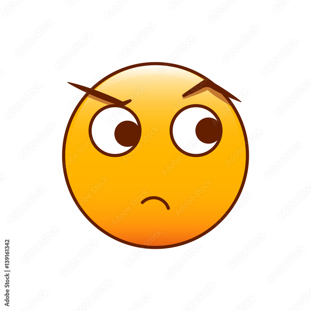 Disapproving Face Smiley