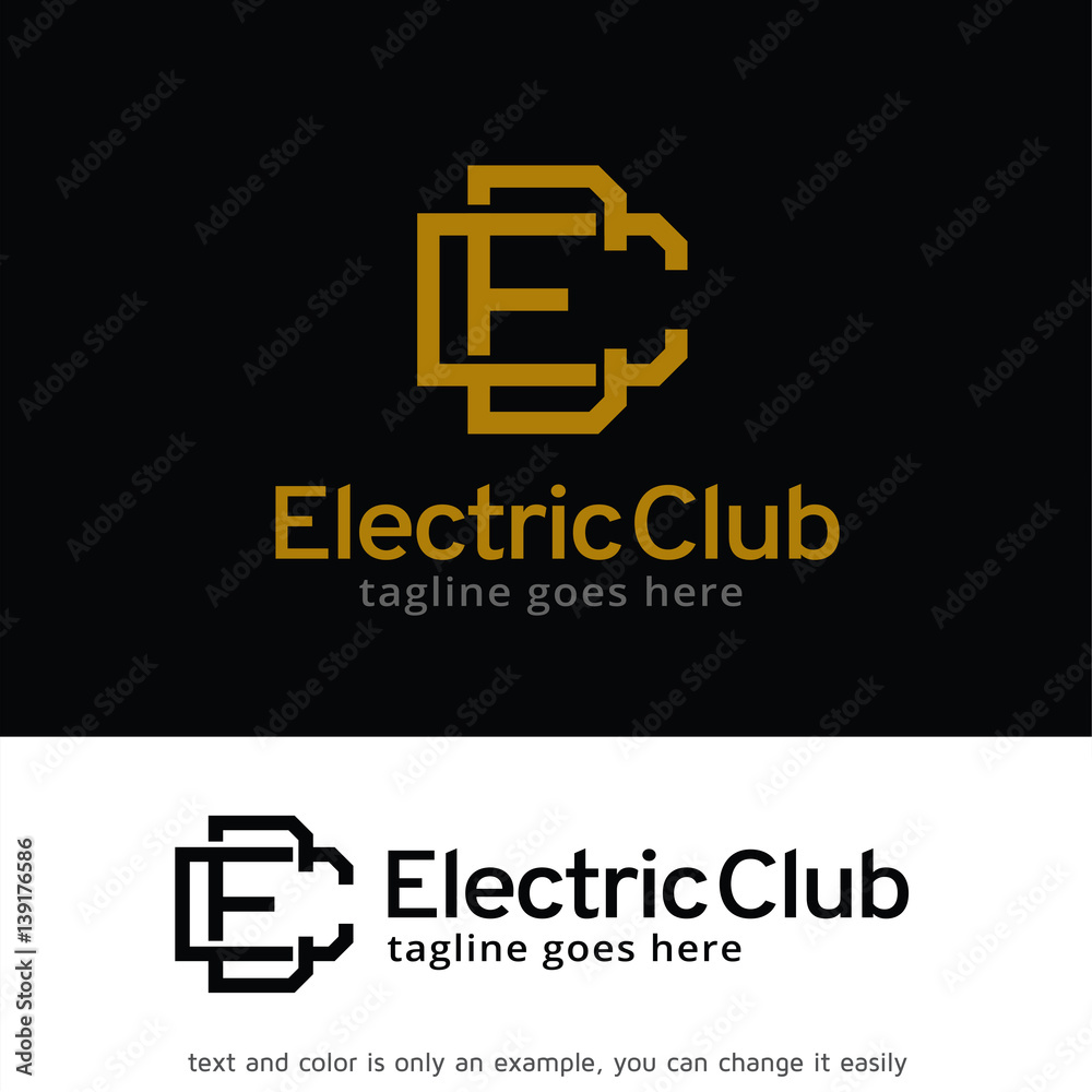 Letter E and C Logo Template Design Vector Stock Vector | Adobe Stock