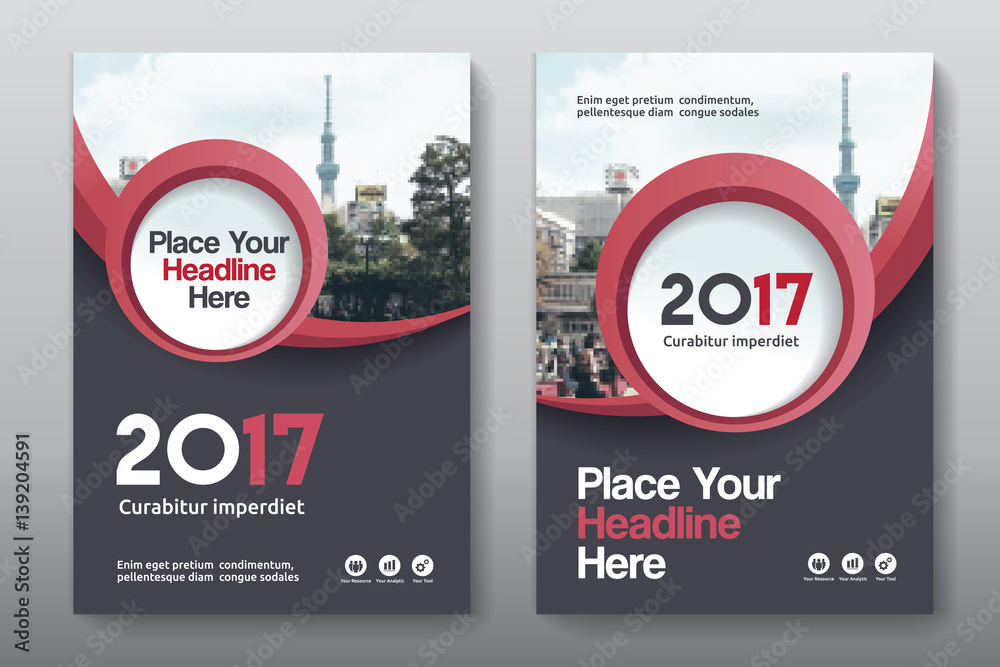 Red Color Scheme with City Background Business Book Cover Design ...